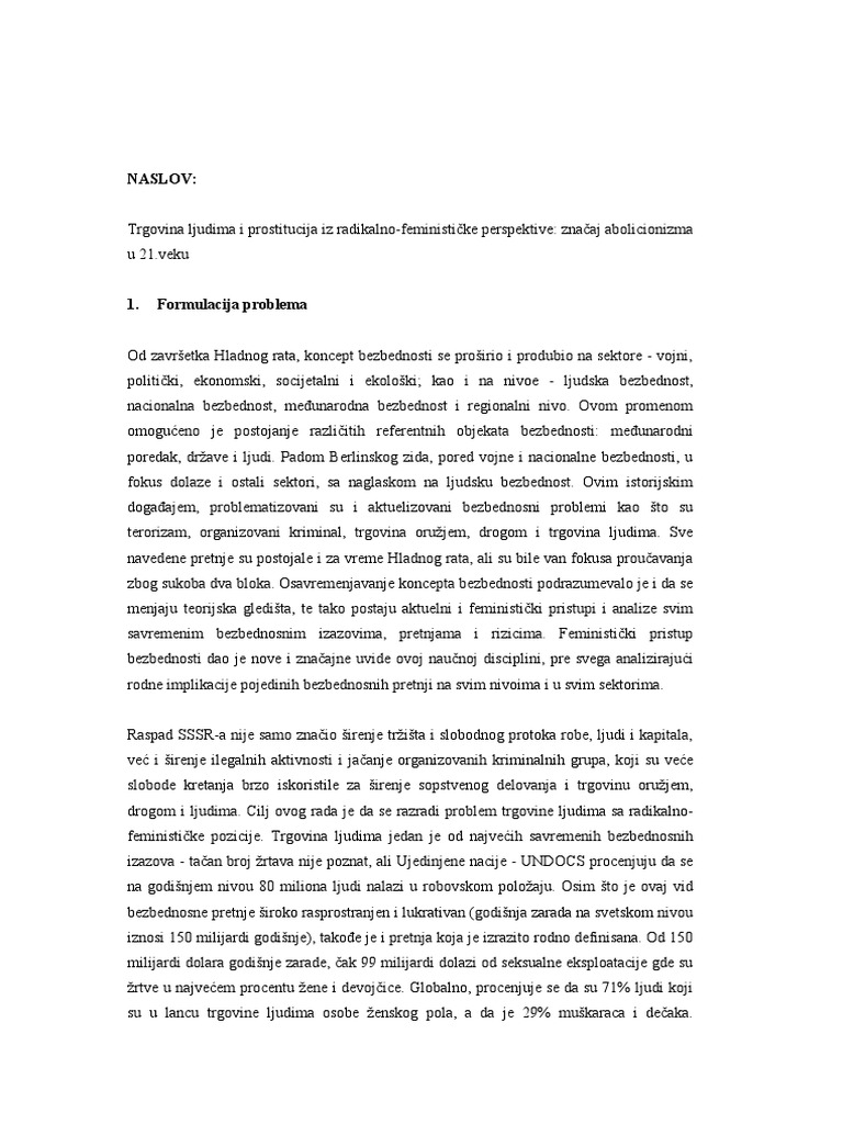 Master Rad-Nacrt Prijave | PDF