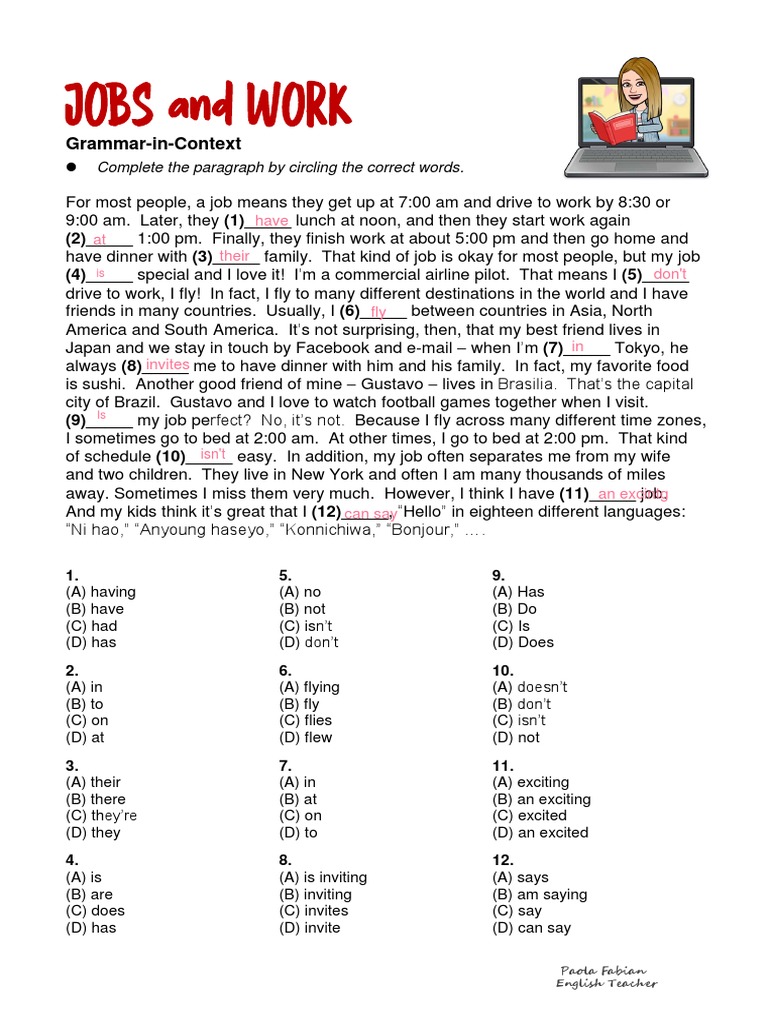 Reading-Myjobisspecial Part2 Ss PDF | PDF