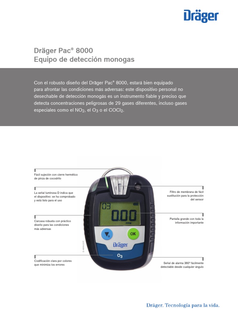 Ficha Detector Pac 8000 | PDF | Presupuesto | Amoníaco