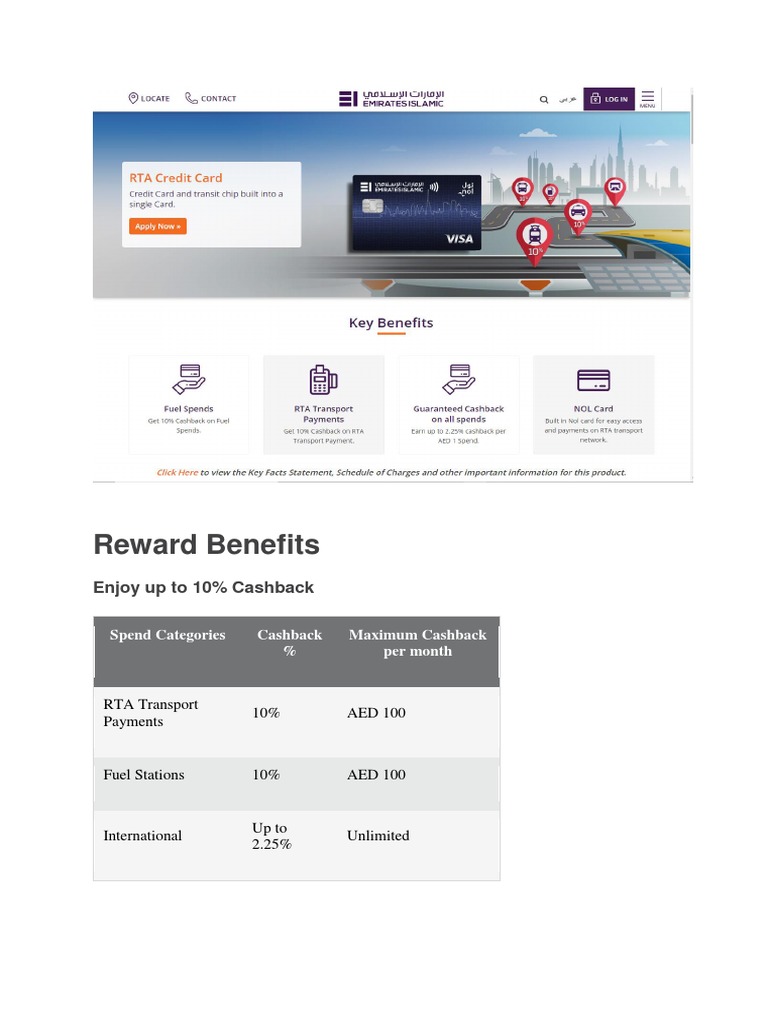 RTA Reward Benefits | PDF | Credit Card | Automated Teller Machine