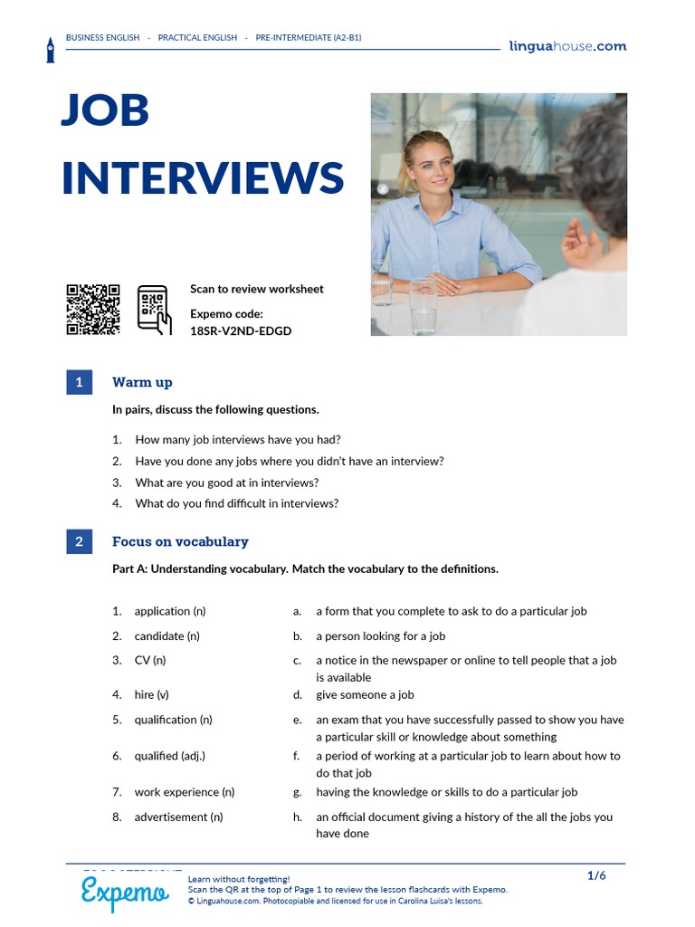 Job Interviews Student's Version | Download Free PDF | Job Interview ...