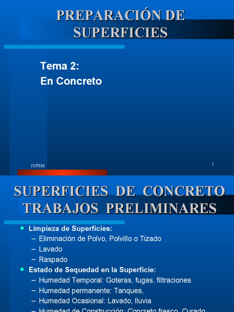Superficies Tema 2 | PDF | Hormigón | Materiales