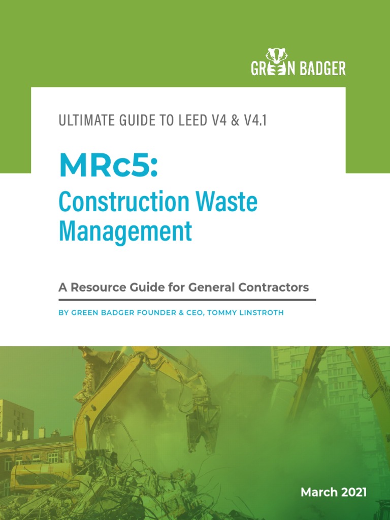 LEED Waste Management Guide | PDF | Recycling | Waste Management