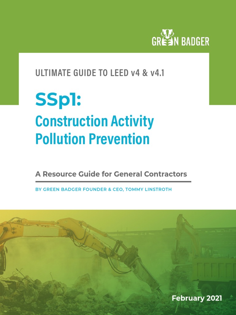 SSp1 Construction Activity Pollution Prevention | PDF | Environmental Issues | Earth Sciences