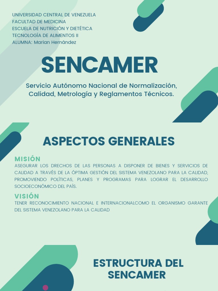 SENCAMER: Garantía de Calidad en Venezuela | PDF | Calidad (comercial ...