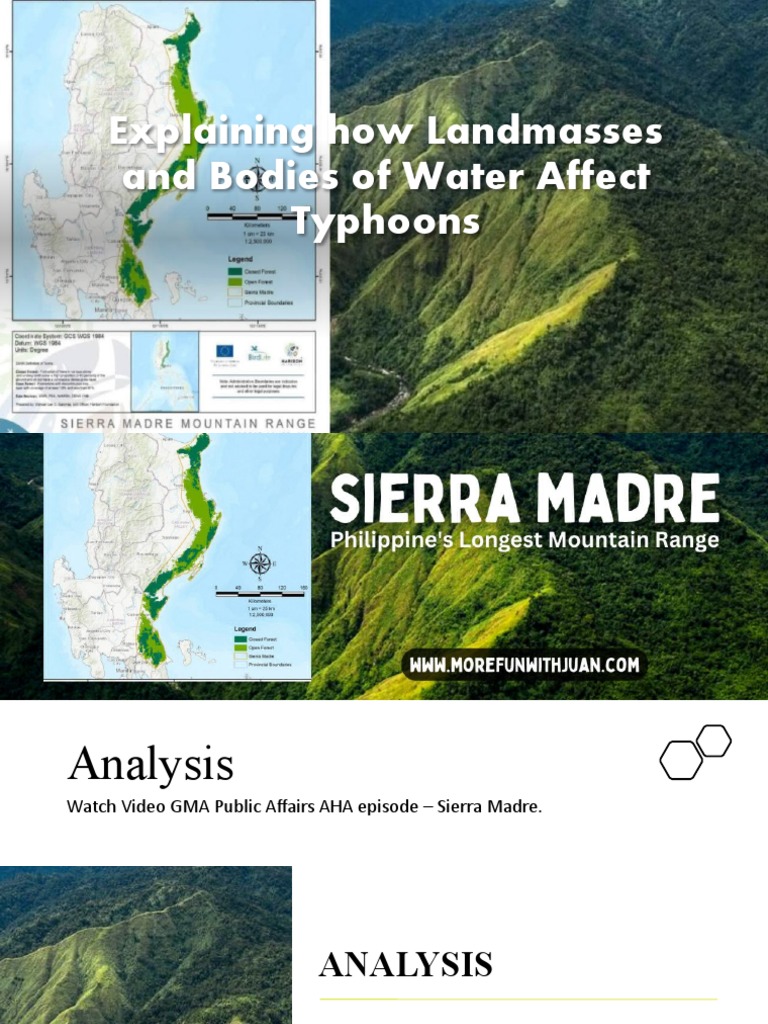 How Landmasses and Bodies of Water Affect Typhoon | PDF
