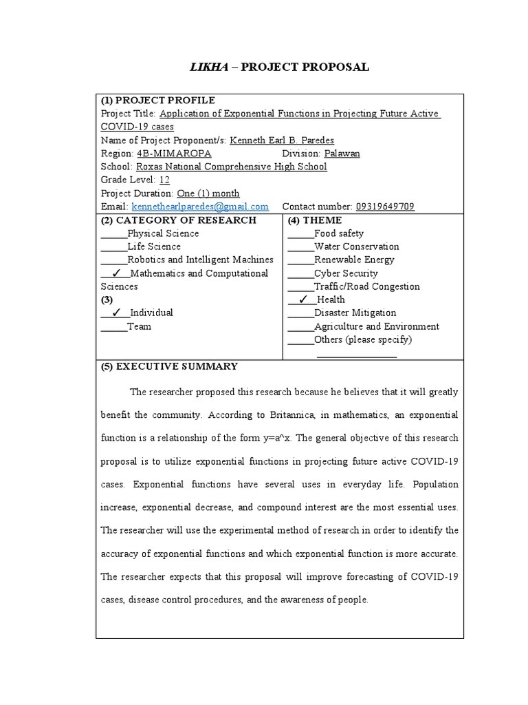 Application Of Exponential Functions Pdf Statistics Exponential