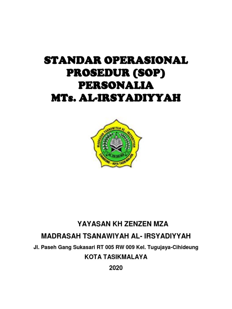 Sop Personalia Guru Dan Tugasnya | PDF | Karier & Perkembangan