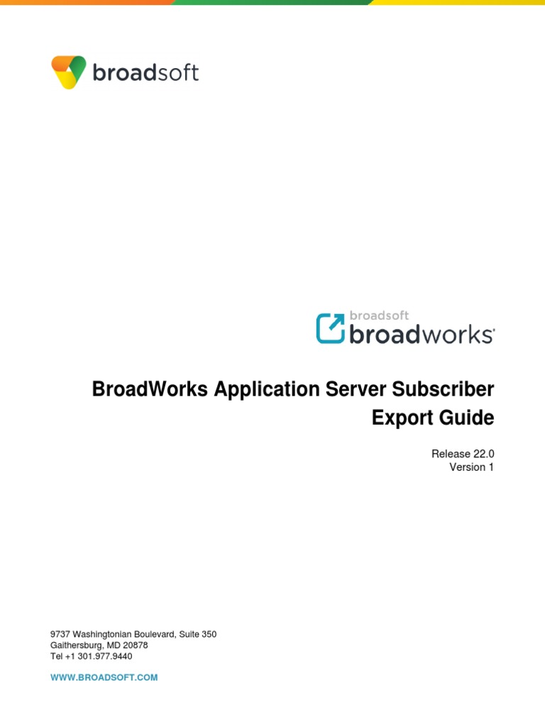BW SubscriberExportGuide R220 | PDF | Command Line Interface | Boolean Data Type