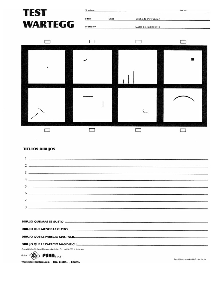 Prueba Wartegg | PDF