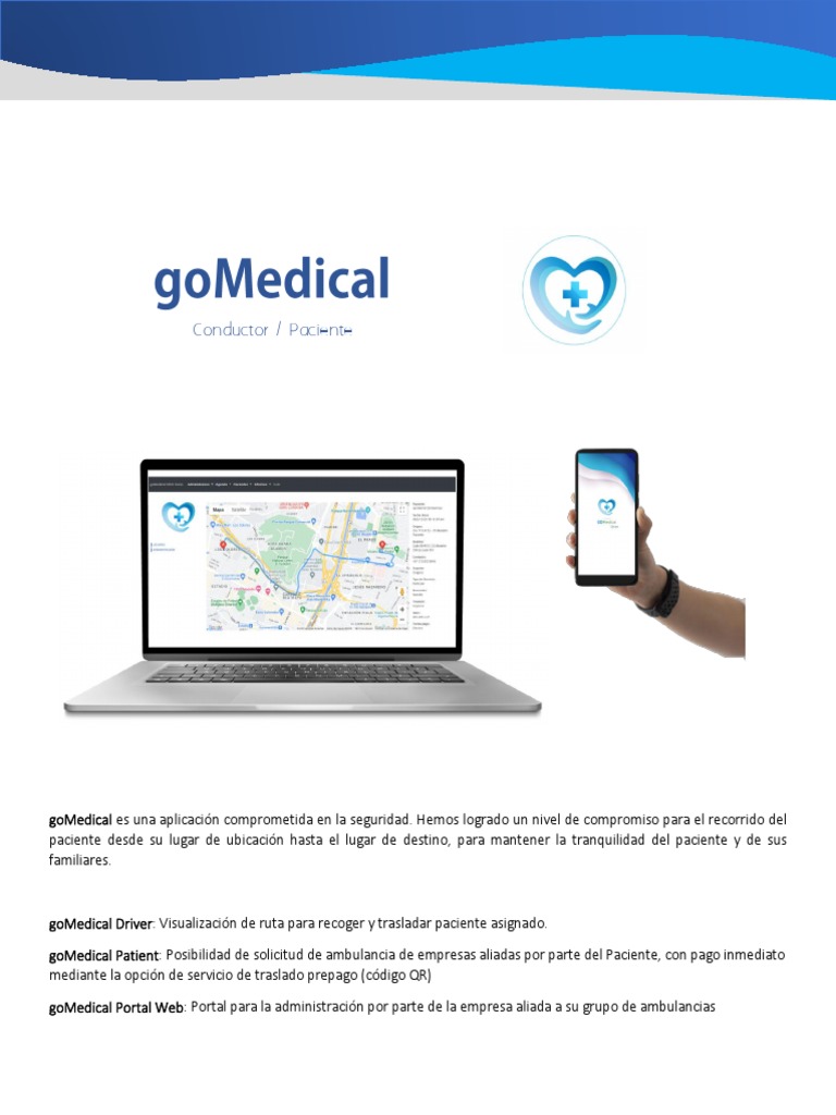 Aplicación goMedical: Transporte Seguro de Pacientes | PDF | Contraseña ...