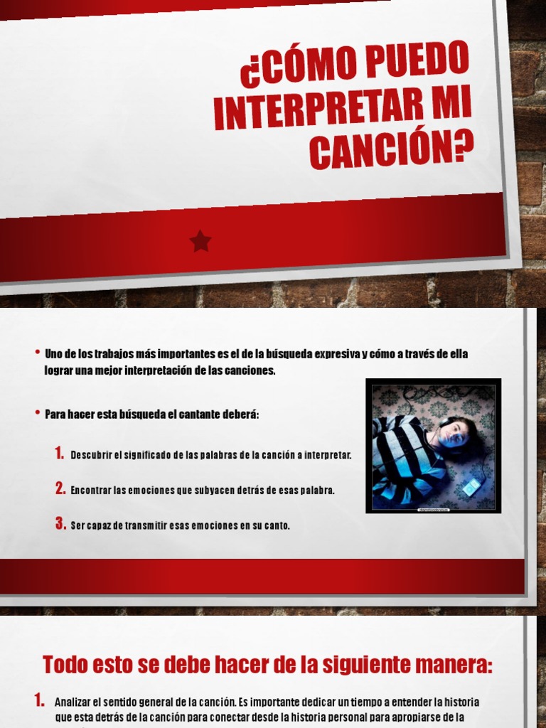 Cómo Puedo Interpretar Mi Canción | PDF