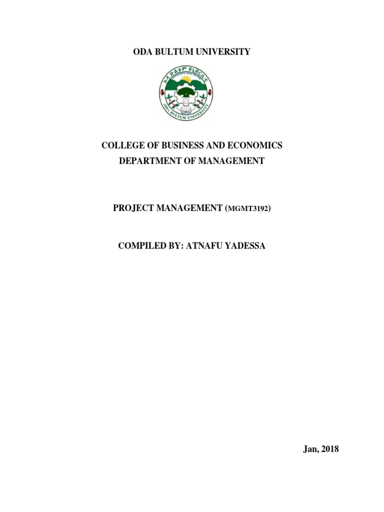 Project Management Handout | PDF | Project Management | Life Cycle ...