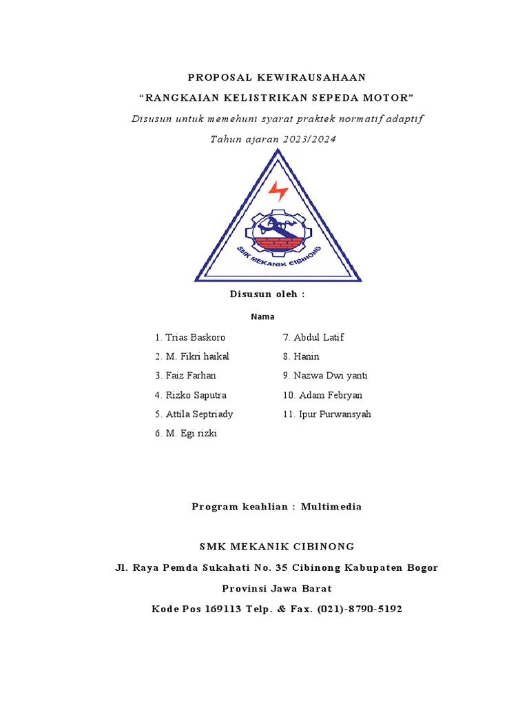 Proposal PKK Kelompok 1 | PDF