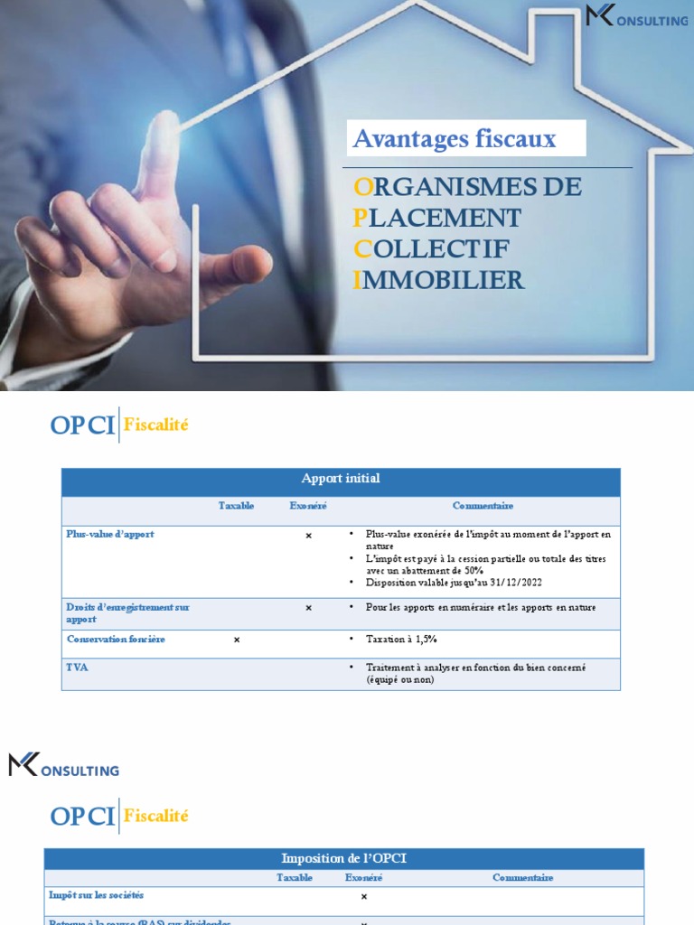 Fiscalit Des OPCI 1633008136 | PDF | Impôts | Dividende