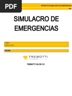 Tipos de Simulacros de Evacuacion | PDF | Simulación | Planificación