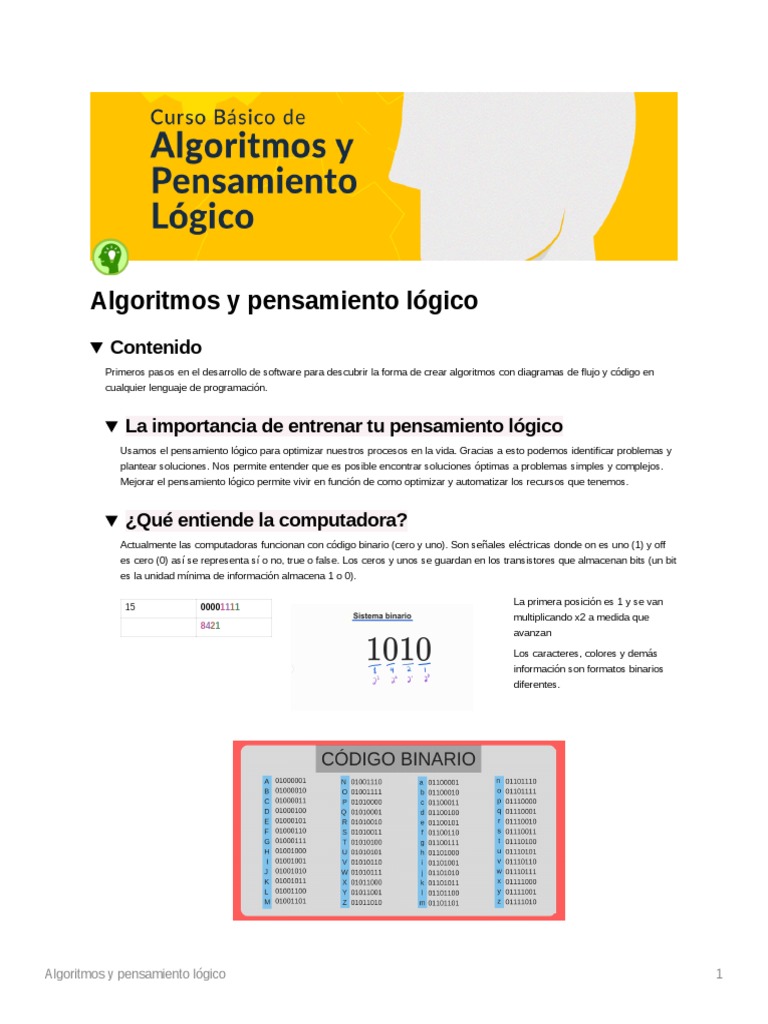 Algoritmos y Pensamiento Lógico | PDF | Poco | Algoritmos
