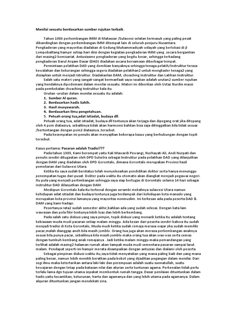 Menilai Sesuatu Berdasarkan Sumber Rujukan Terbaik | PDF