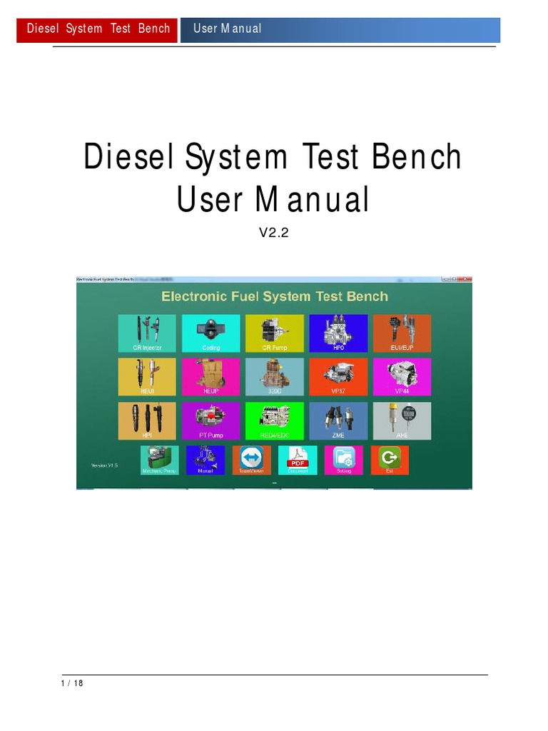 Manual Diesel Test Bench | PDF | Fuel Injection | Mechanical Engineering