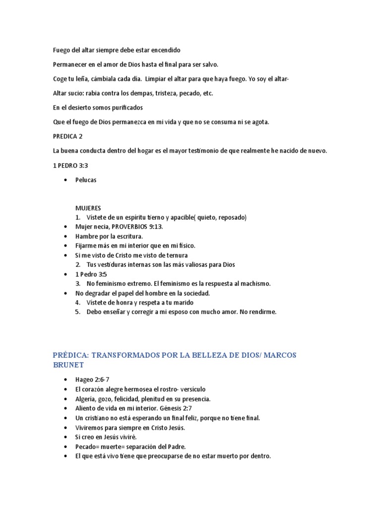 Prédicas | PDF | Jesús | Amor