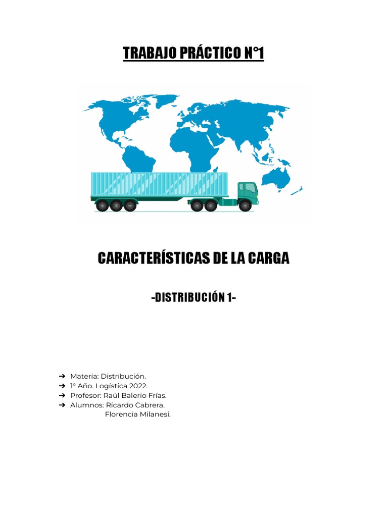 Trabajo Práctico 1 Carga | PDF | Transporte | Buques