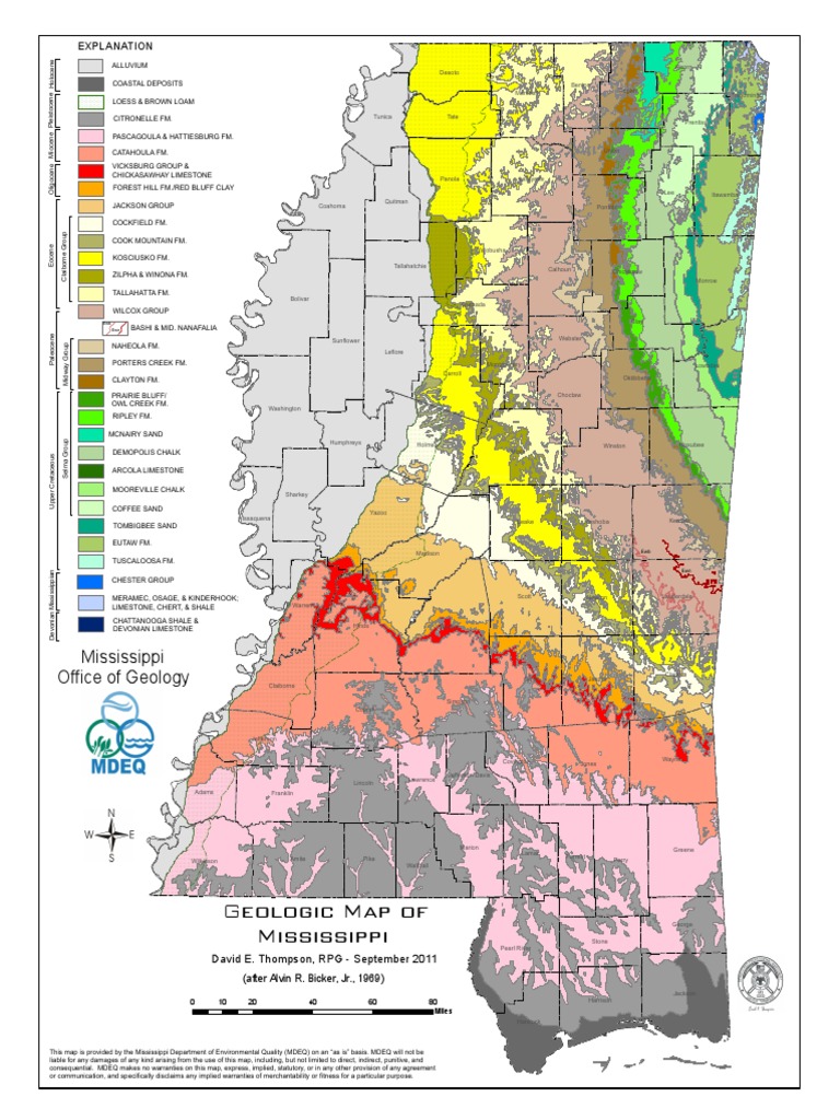 Mississippi Geological Map | PDF