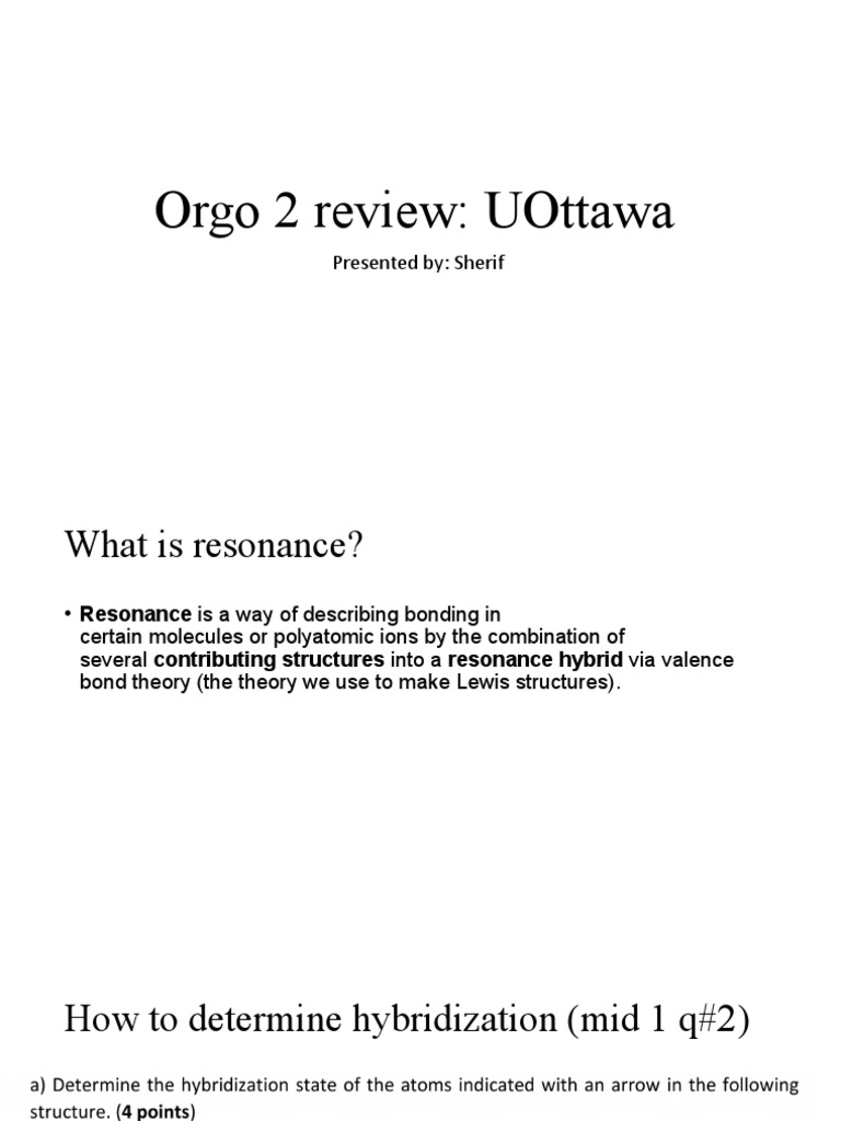 Orgo 2 Review 3hr | PDF | Science & Mathematics
