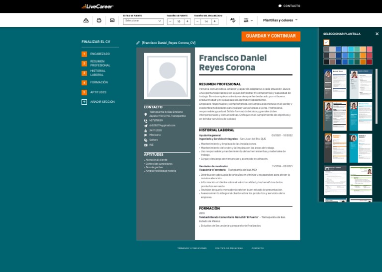 CV de Francisco y Marcela | PDF | Business | Servicio al Cliente