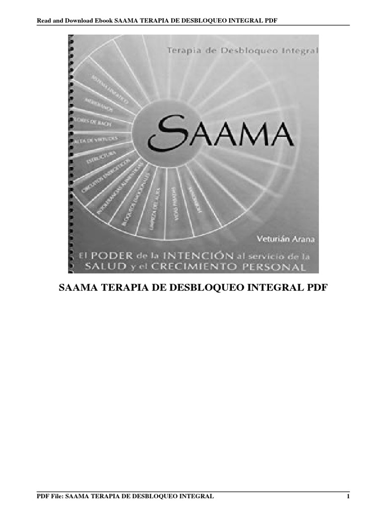 Saama Terapia de Desbloqueo | PDF