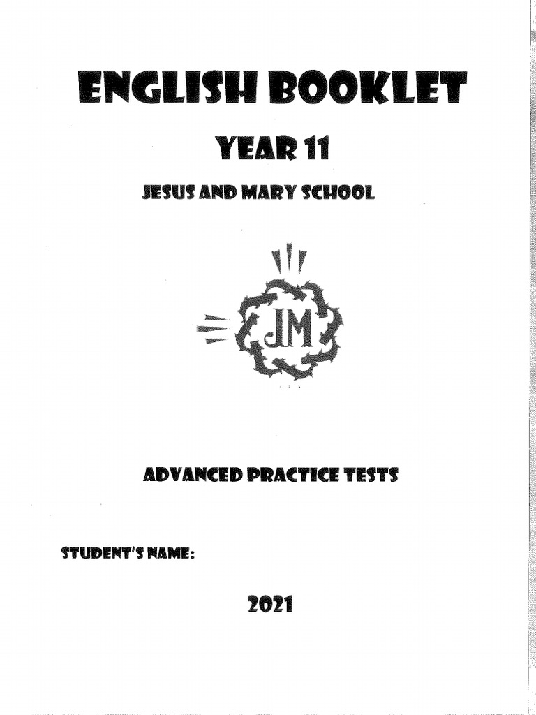 Booklet Year 11 | PDF