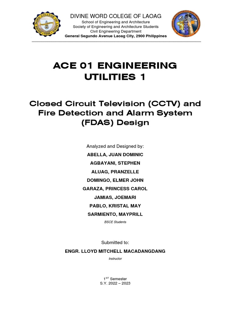Cctv And Fdas Design Pdf Manufactured Goods Building Engineering