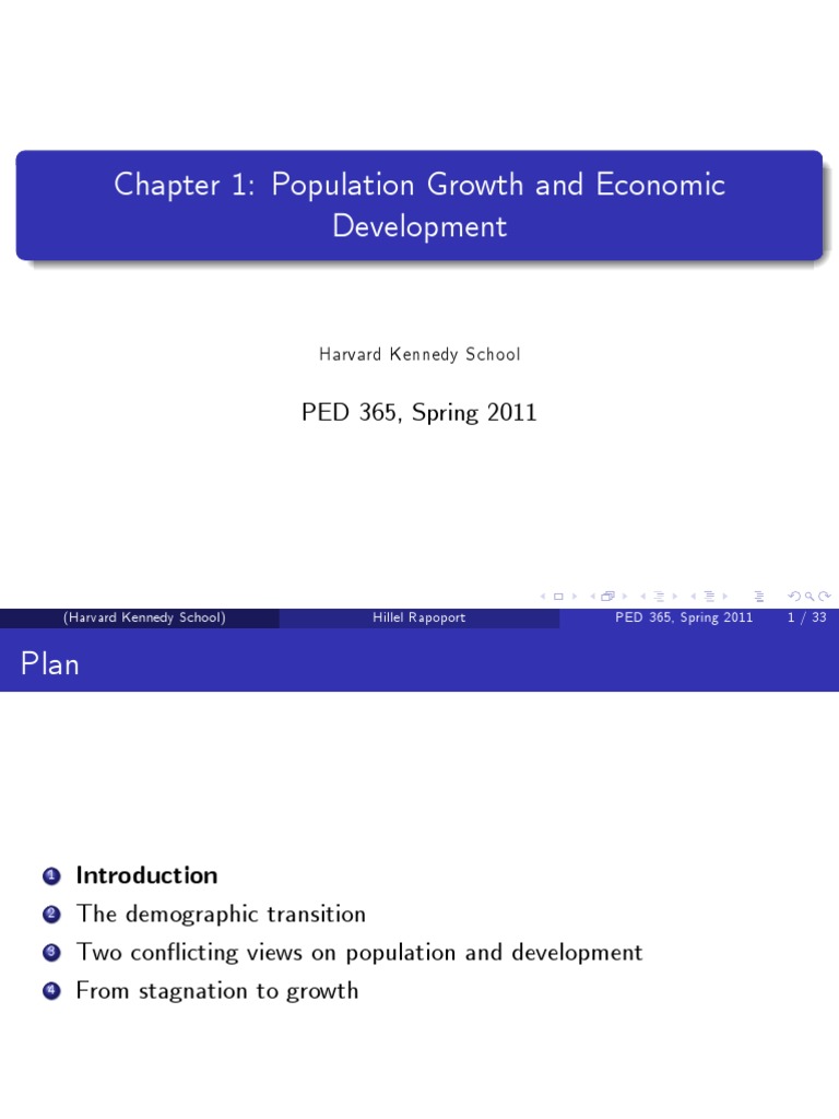 Population Growth and Economic Development | PDF | Economic Growth ...