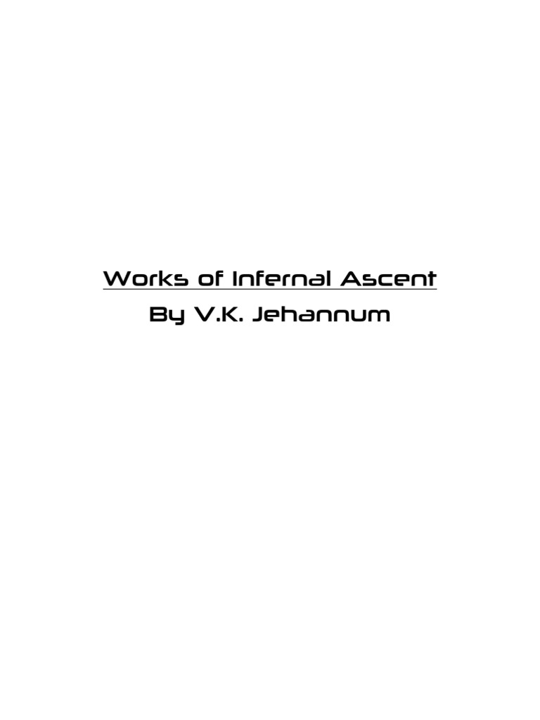 Works of Infernal Ascent | PDF | Kundalini | Chakra