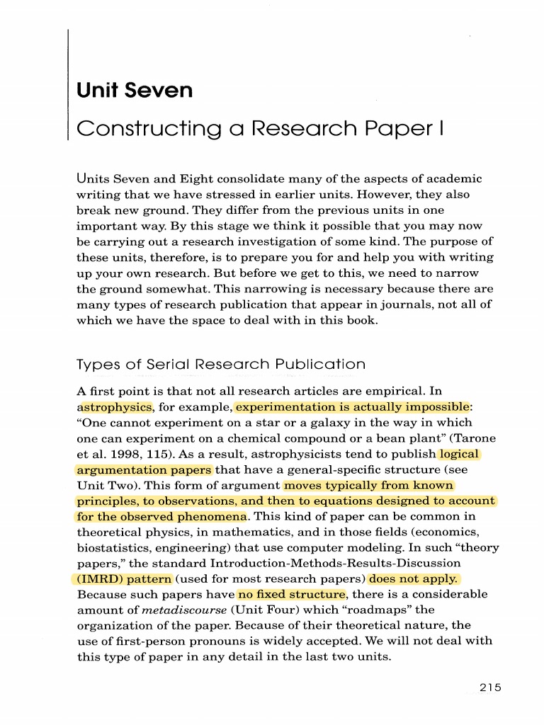 Chap07 AcademicWritingForGraduateStudents SecondEdition | PDF | Survey ...