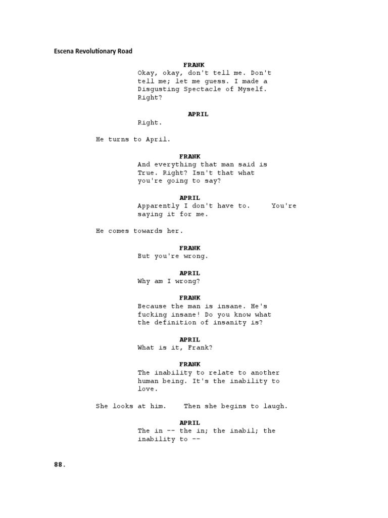 Scene Revolutionary Road | PDF