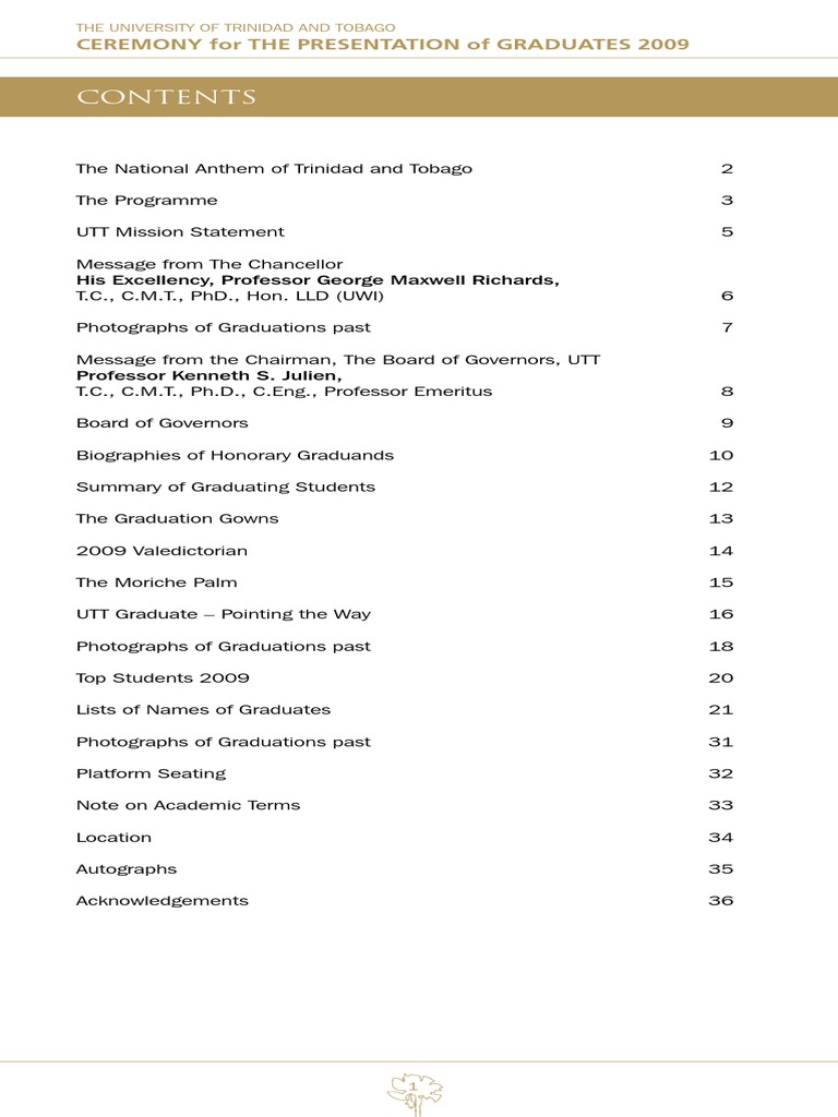 UTT Celebrates Graduates of 2009 | PDF | Engineering | Bachelor's Degree
