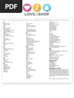 One4all Retail List | PDF | Retail Companies | Retailing