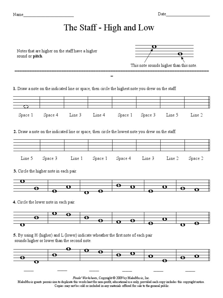 2 The Staff - High and Low | PDF