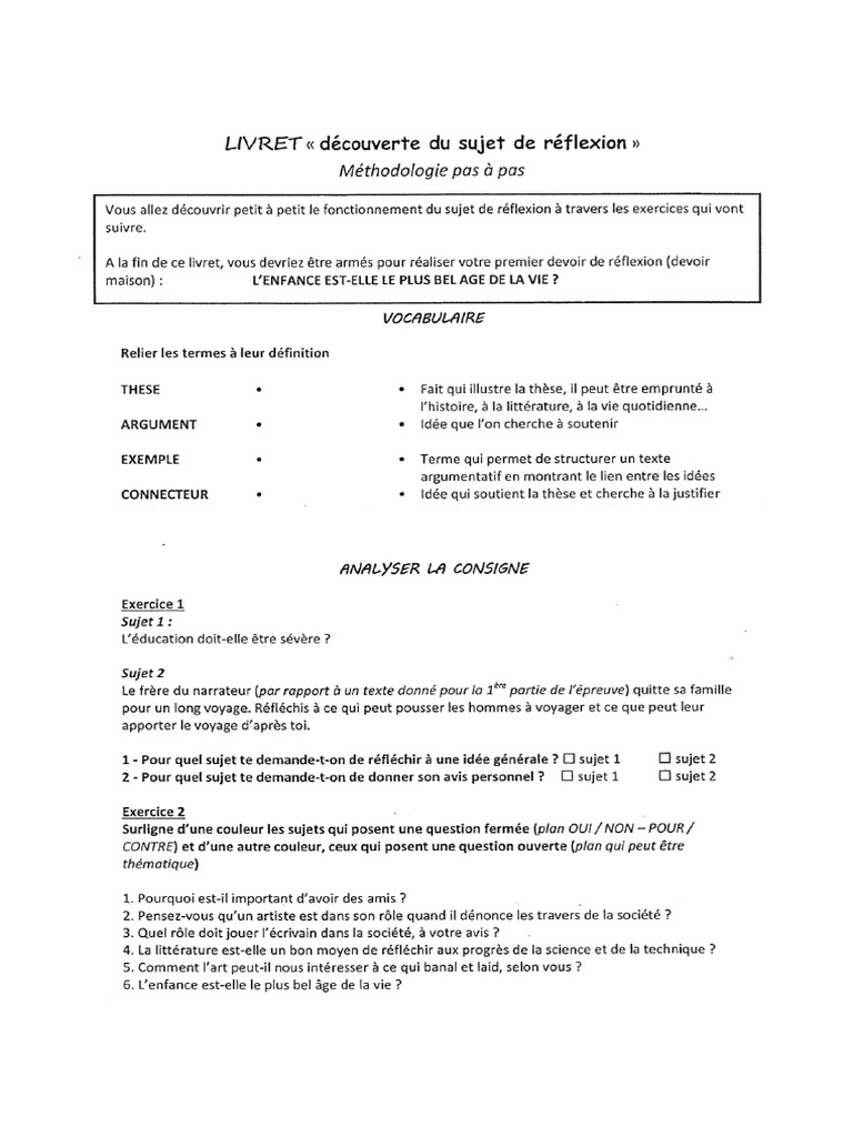 Livret Découverte | PDF