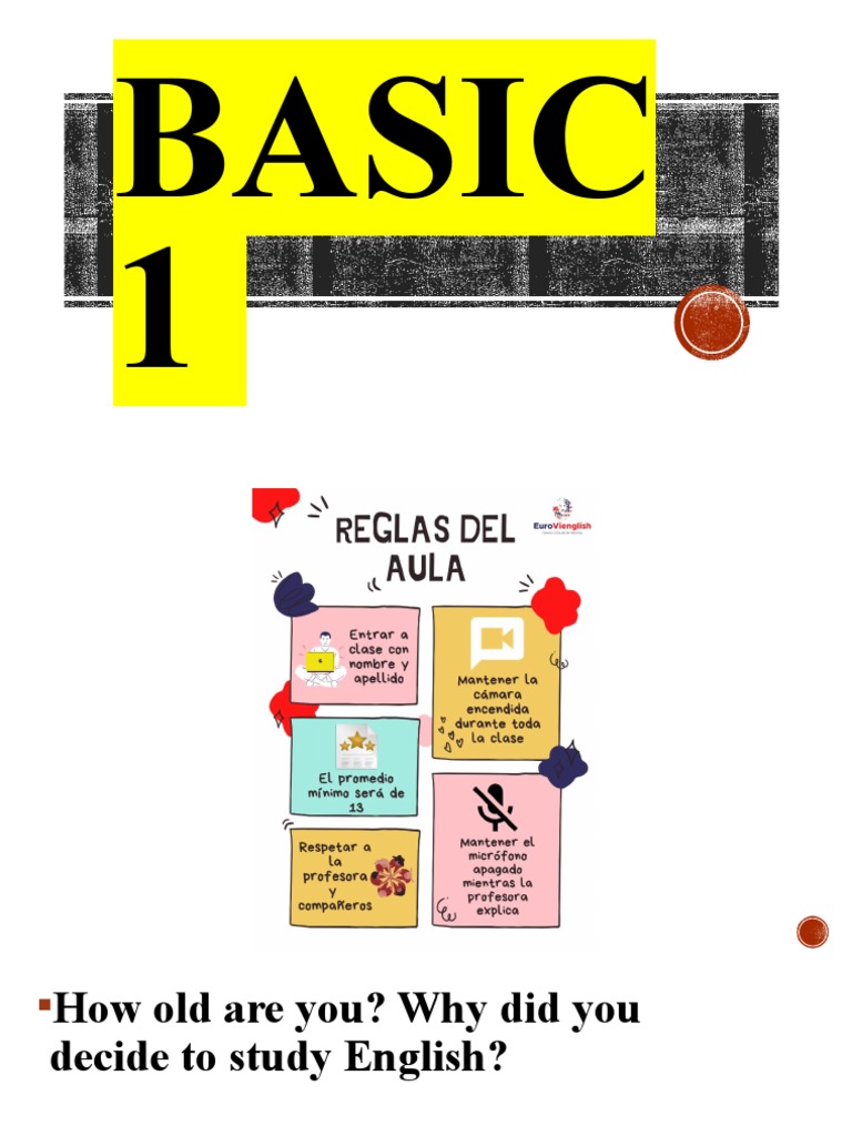 BASICO 1 Ingles | PDF