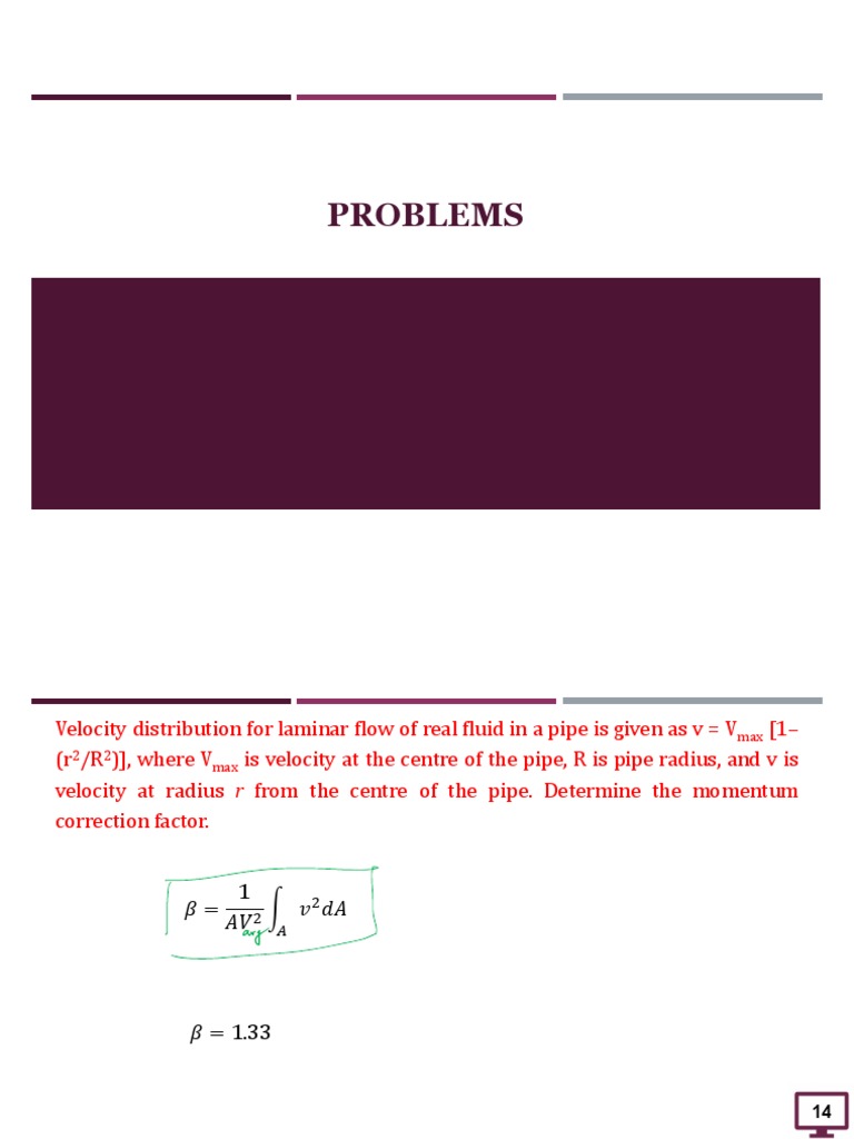 Lecture - 07 - Linear Momentum Equation and Its Applications-Problems ...