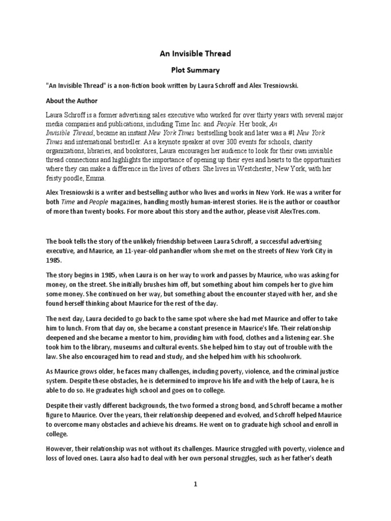 An Invisible Thread | PDF