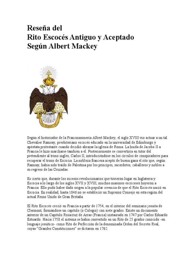 Reseña Del Rito Escocés Antiguo y Aceptado | PDF | Masonería