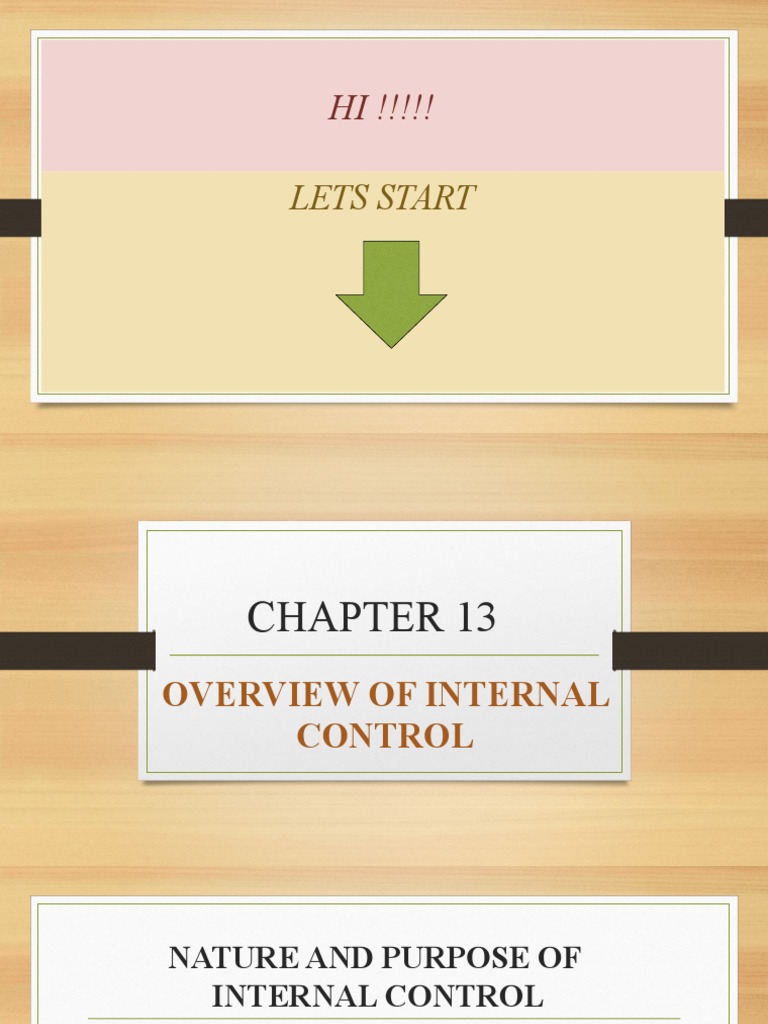Overview of Internal Control | PDF | Internal Control | Financial Statement