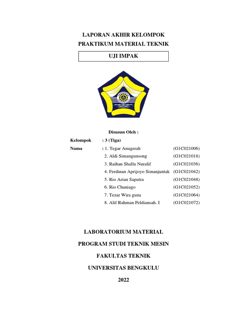 Laporan Uji Impak Material Teknik | PDF | Bisnis | Komputer