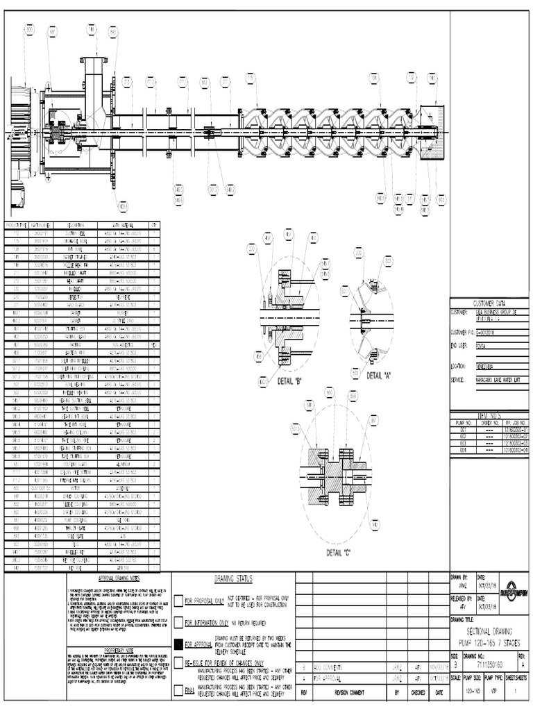 002 VTP Drawing (Pump Sectional) | PDF
