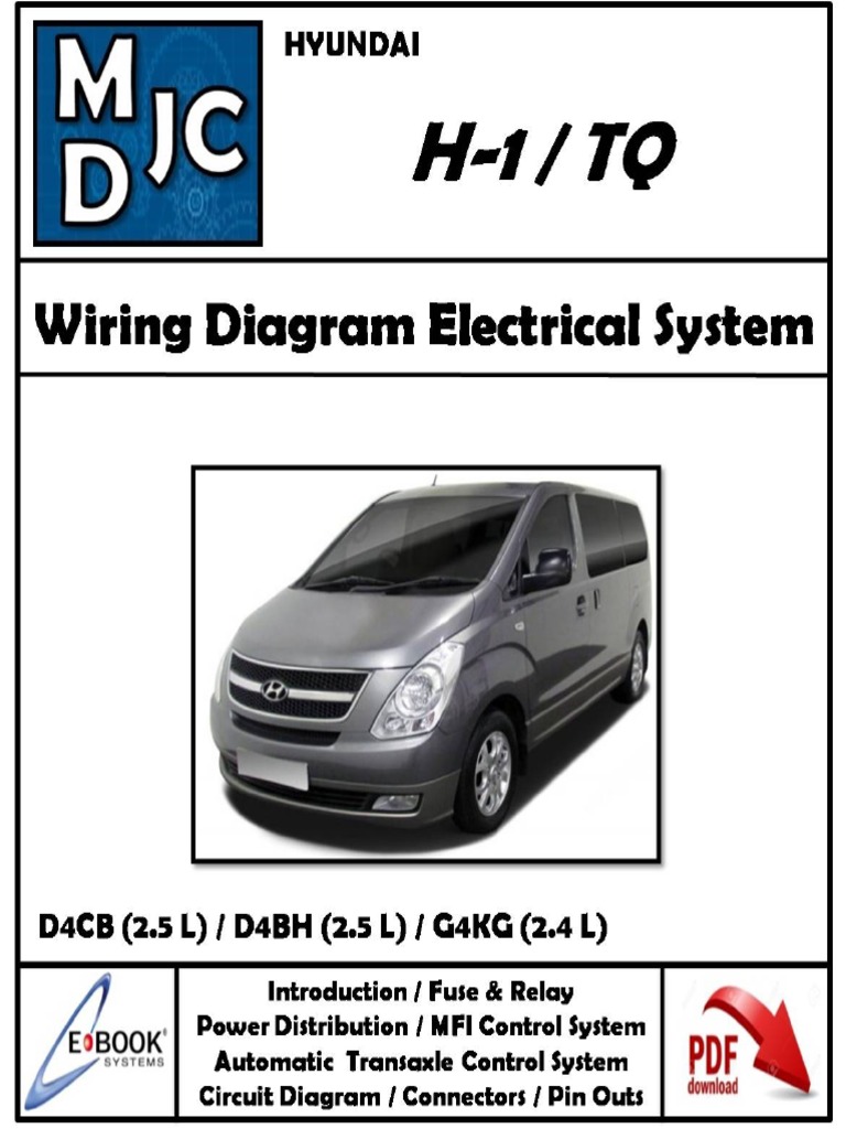 Diagramas Sistema Eléctrico / Wiring Diagram Electrical System Hyundai ...