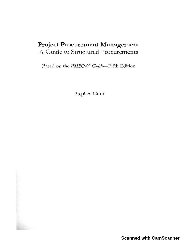 Project Procurement MGMT | PDF | Procurement | Project Management