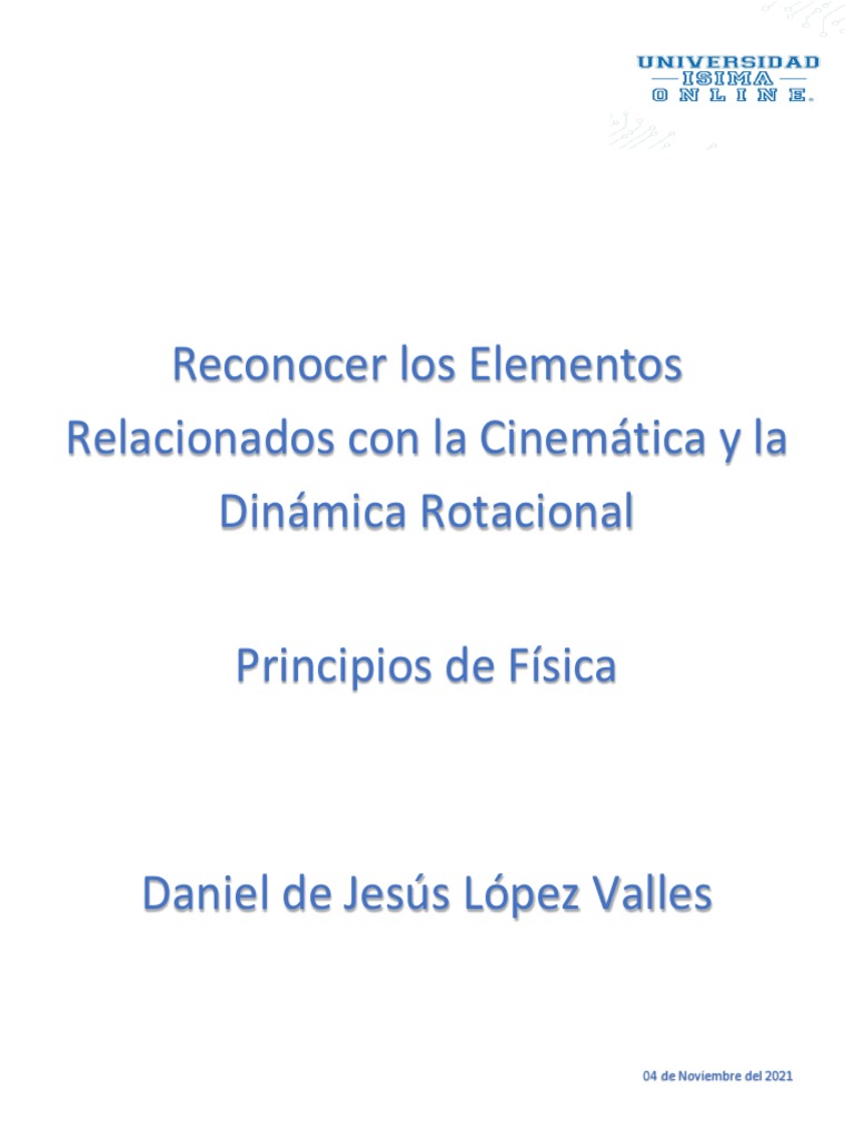 FIS1 S7 Ejercicios Daniel Lopez | PDF