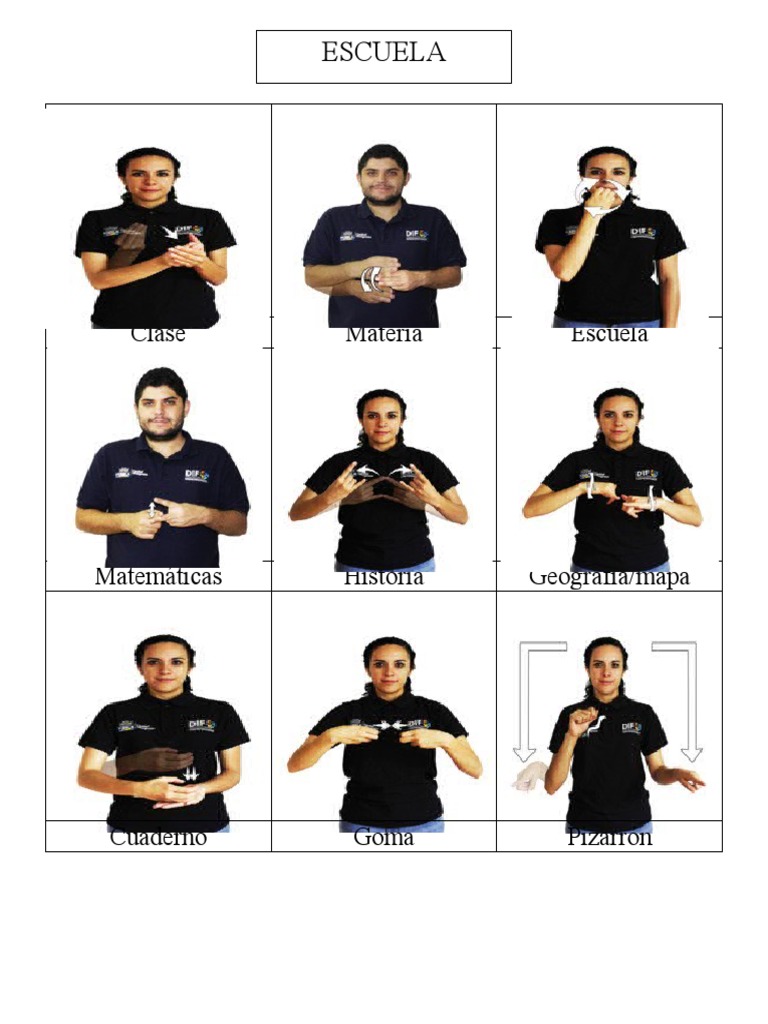 Vocabulario Escuela | PDF